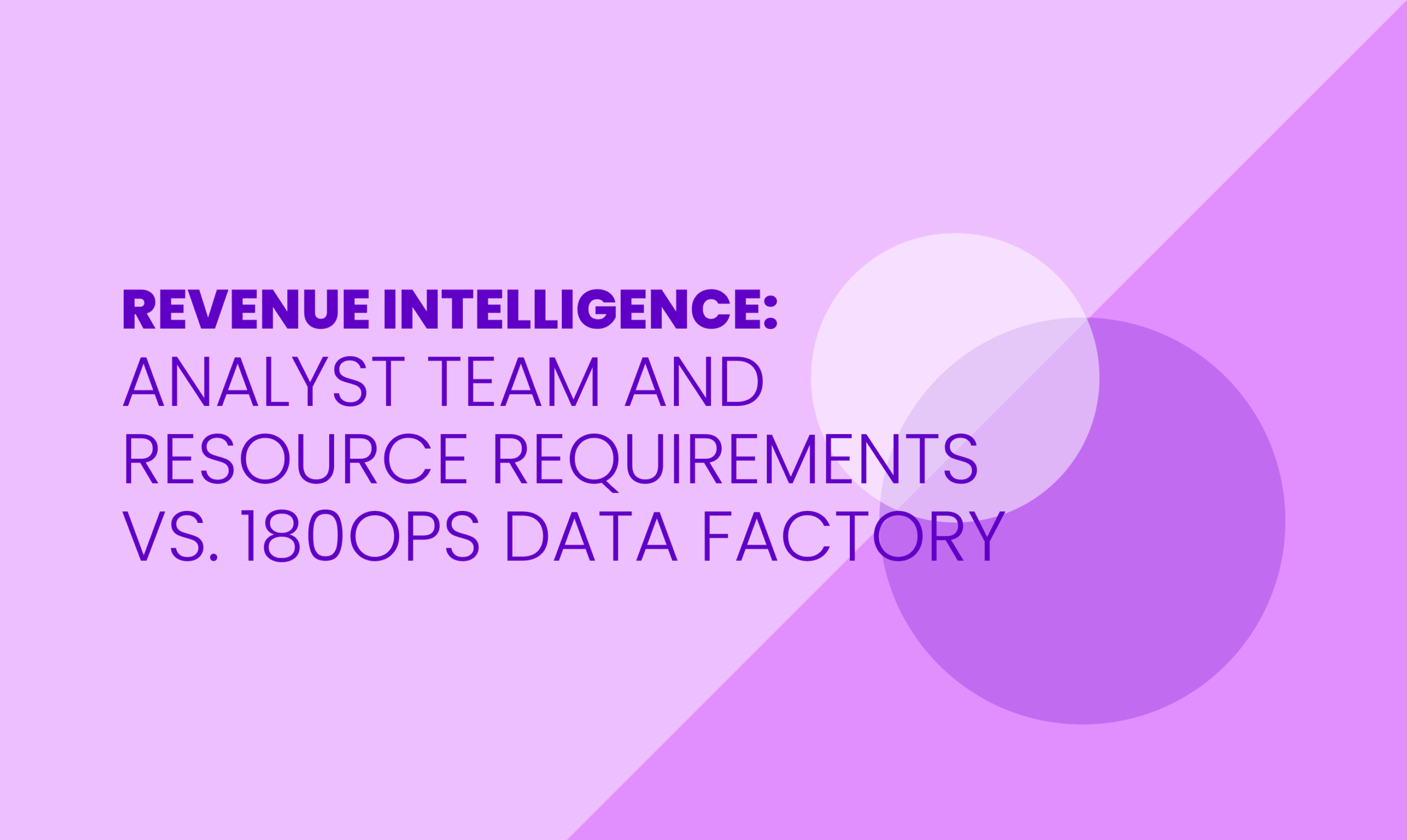 Revenue Intelligence: Build or Buy? | 180ops