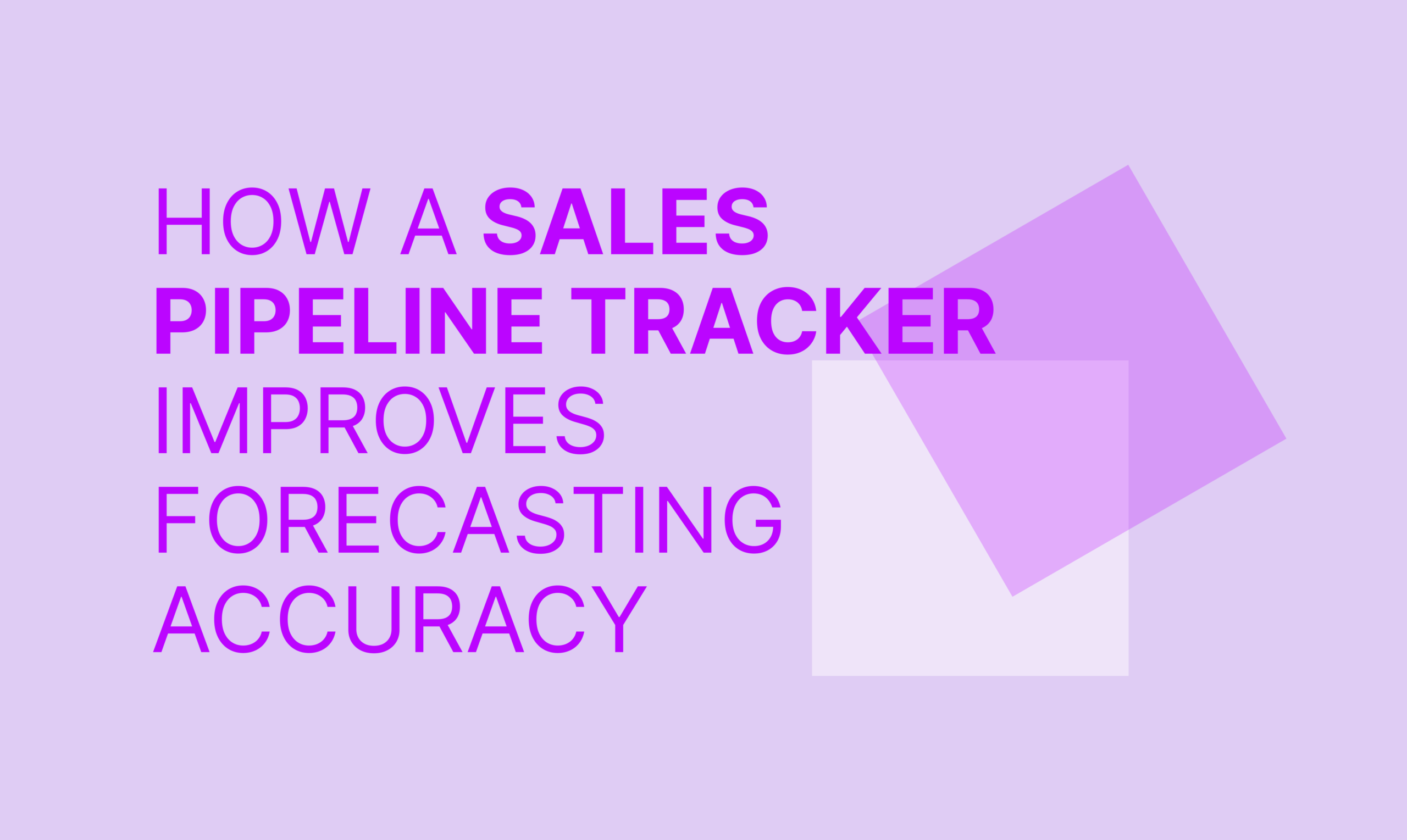 How a Sales Pipeline Tracker Improves Forecasting Accuracy | 180ops